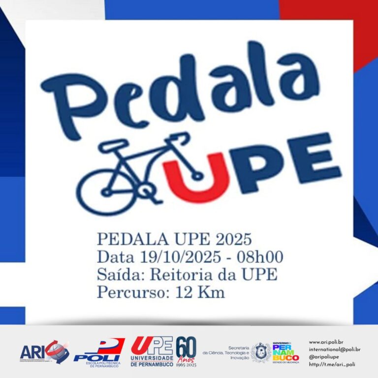 Pedala UPE 2025 – Assessoria de Relações Internacionais